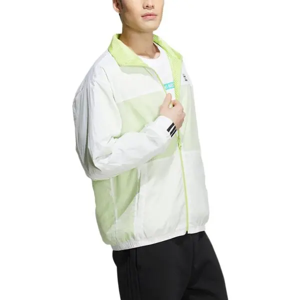Adidas Neo Stand Collar Colorblock Zipper Jacket Autumn Colorblock