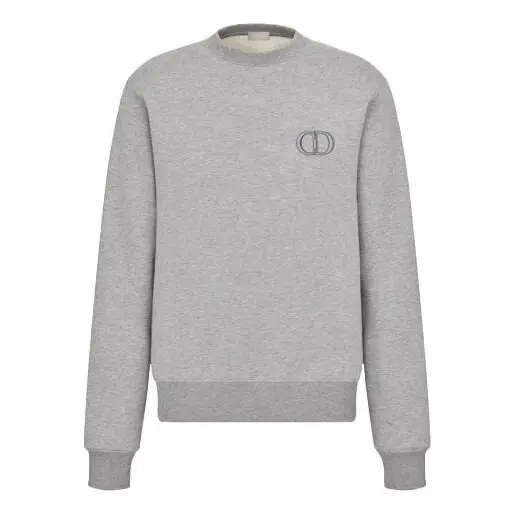 Dior Embroidered Crewneck Sweatshirt - Grey