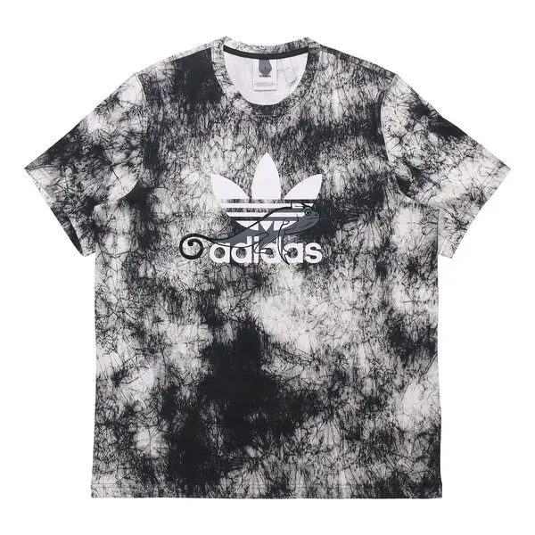 Adidas Originals Aop Tee Dragon Printing Short Sleeve - Black