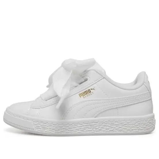 PUMA Basket Heart Patent Low Top Sneakers