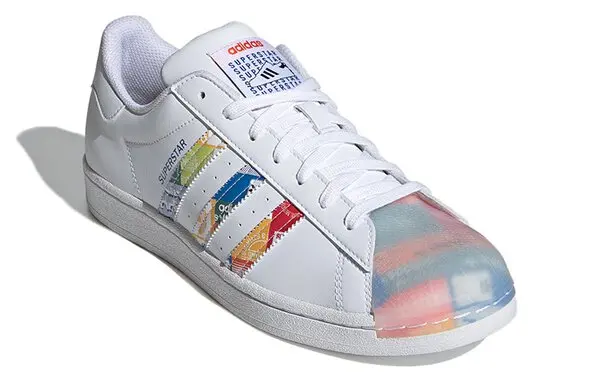 Adidas Superstar Multi Logo Sneakers - White/yellow/blue