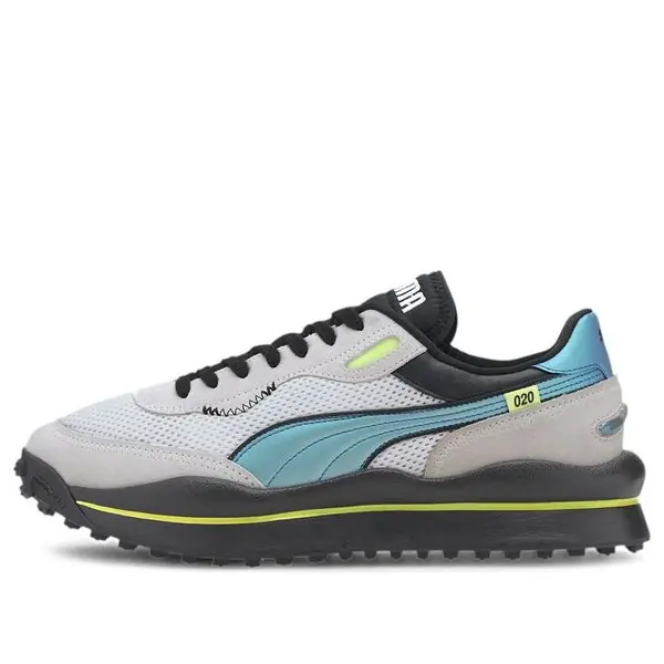 PUMA Style Rider "petrol Spill White - Grey/blue