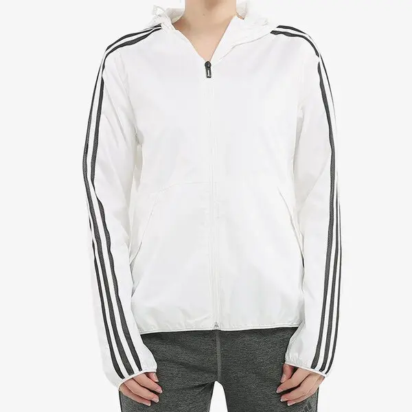 Adidas Hooded Windtight Jacket - White