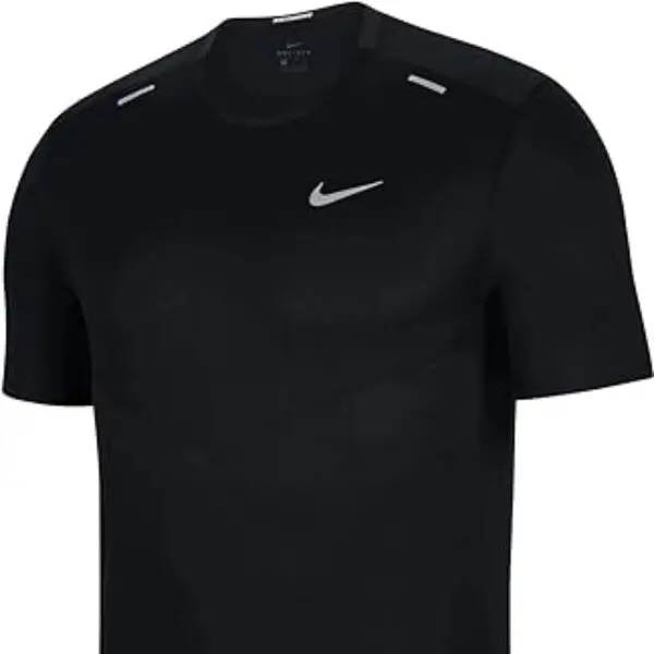 Nike Dri-fit Rise 365 Short-sleeve Running Shirt - Black