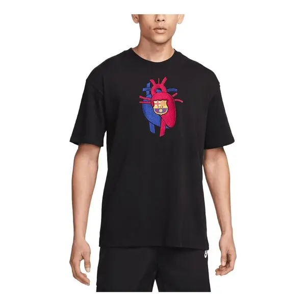 Nike X Patta X Fc Barcelona Culers Del Mn T-shirt 'black - Black/red/blue