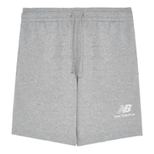 NEW BALANCE Essentials Stacked Logo French Terry Shorts - Athletic Grey