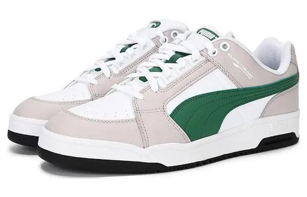PUMA Slipstream Low Top Sneakers - Gray/white/green