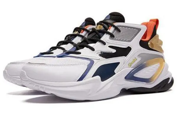 361 DEGREES Nfo 2.0 Plus X Gold Saint 'gemini Saga' Sneakers - White/black/gold