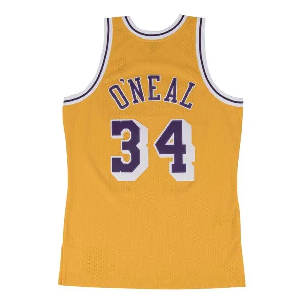 Mitchell & Ness X Nba Los Angeles Lakers 1996-97 Home Swingman Jersey 'shaquille O'neal 34 - Yellow