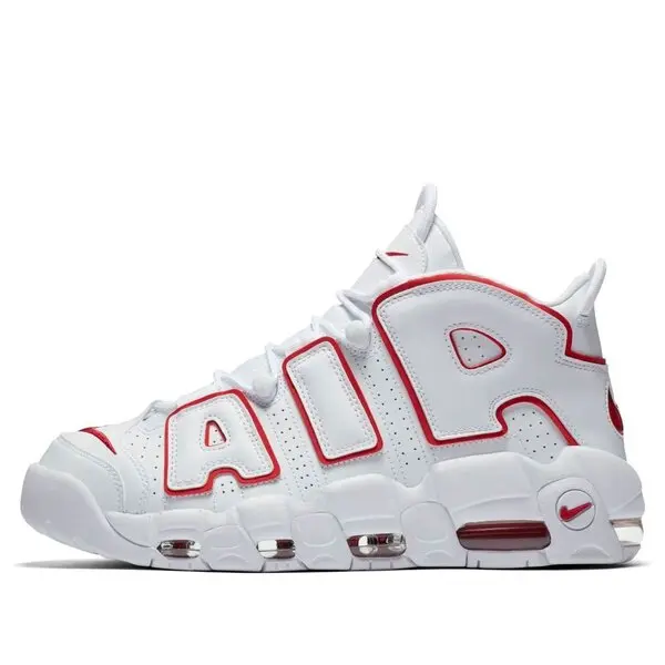 Nike More Uptempo Sneakers - Red/white