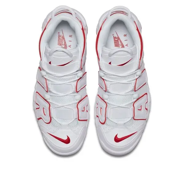 Nike More Uptempo Sneakers - Red/white