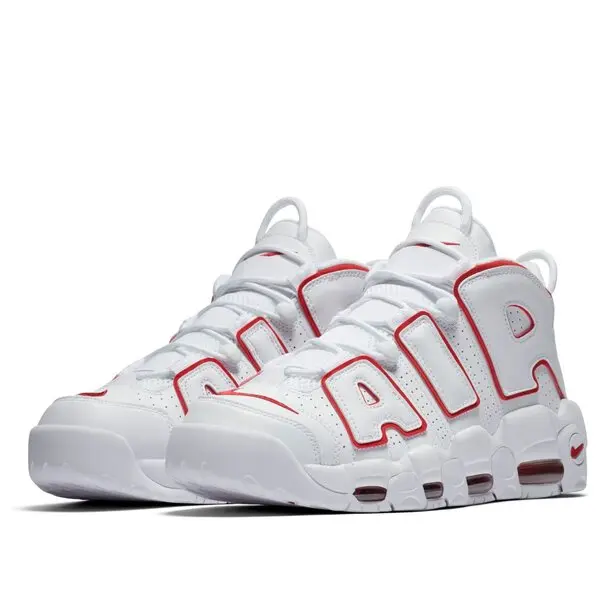 Nike More Uptempo Sneakers - Red/white
