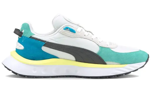PUMA Wild Rider "rollin'" Elektro Aqua - White/blue/gray