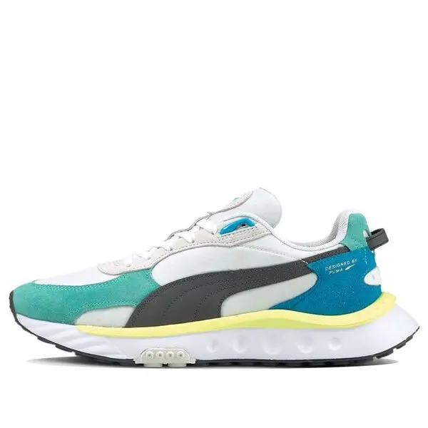 PUMA Wild Rider "rollin'" Elektro Aqua - White/blue/gray