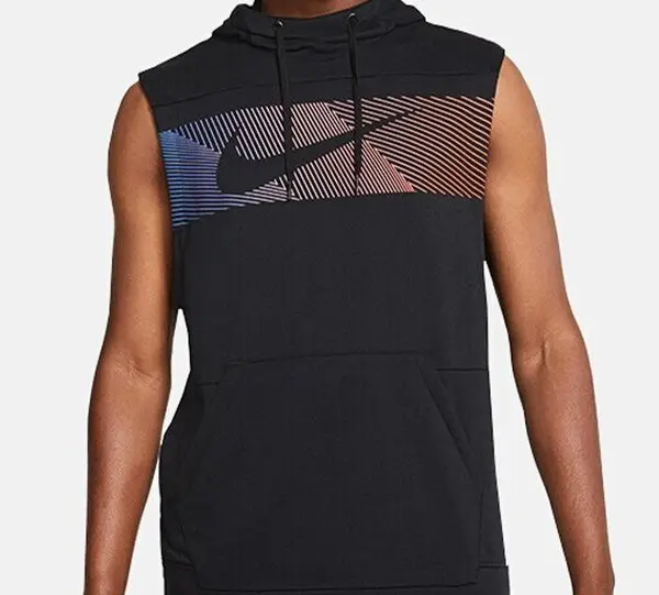 Nike Sleeveless Hooded Vest With Graphic Detail