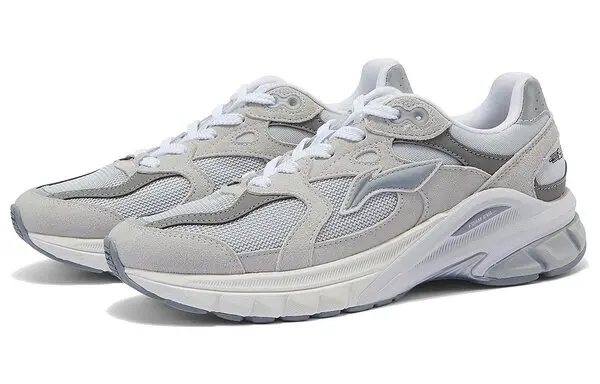 LI-NING Furious Rider Runner Sneakers - White/grey