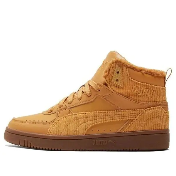 PUMA Rebound Joy "fur Corduroy" High Top Sneakers - Wheat