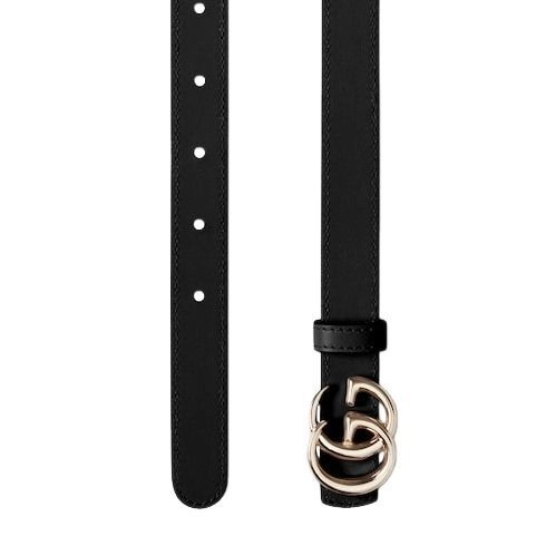 Gucci Marmont Thin Reversible Belt - Beige/black