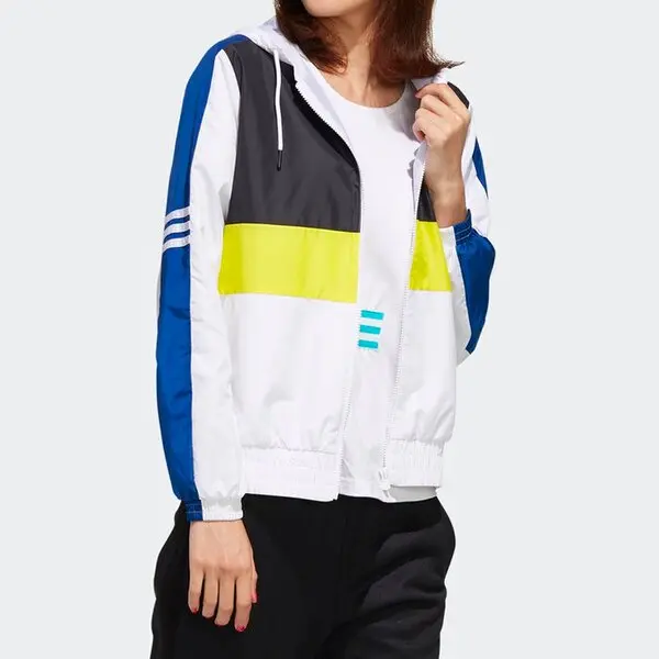 Adidas Neo Colorblock Zip-up Hooded Jacket