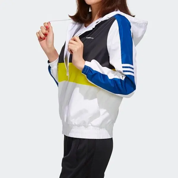 Adidas Neo Colorblock Zip-up Hooded Jacket