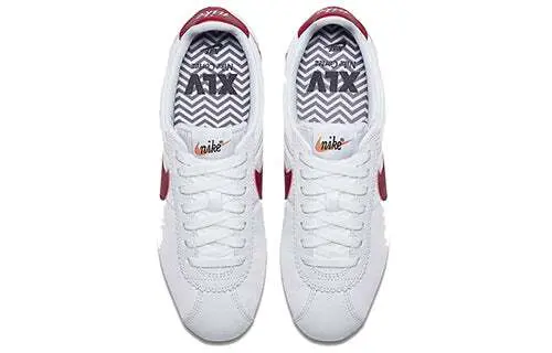 Nike Classic Cortez Low Top Sneakers - White/red/blue