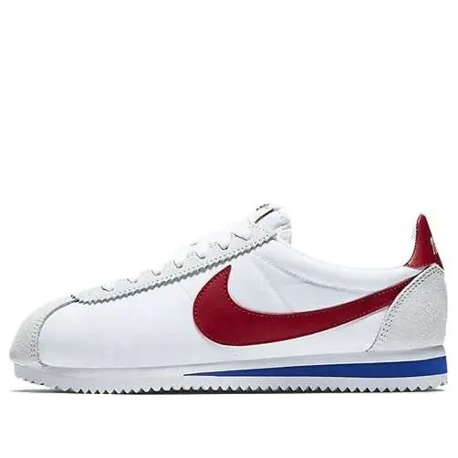 Nike Classic Cortez Low Top Sneakers - White/red/blue
