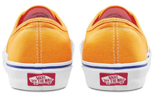 VANS Canvas Authentic Low Top Sneakers - Orange