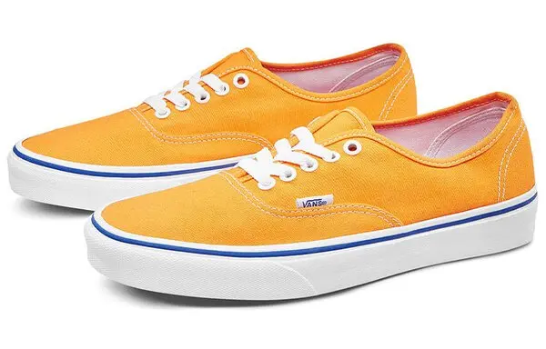 VANS Canvas Authentic Low Top Sneakers - Orange