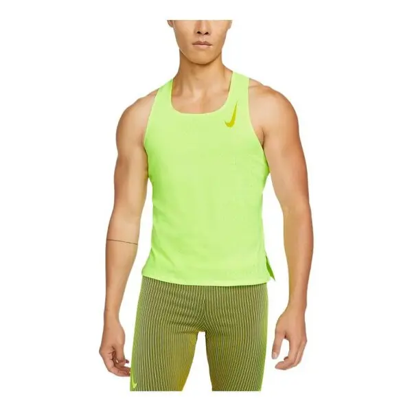 Nike Aeroswift Pullover Running Sleeveless Fluorescence Yellow Vest - Default Color