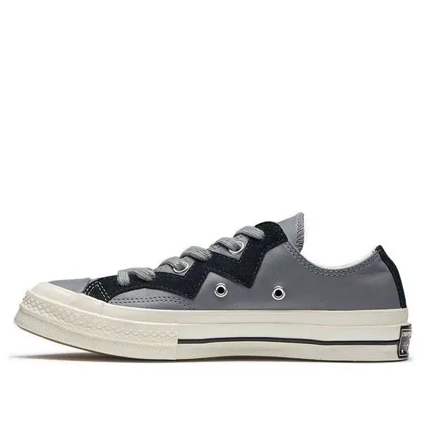 CONVERSE Chuck 1970s Leather Low Top - Grey/black