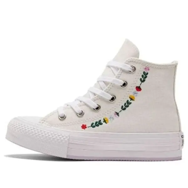 CONVERSE Chuck Taylor All Star Eva Lift Platform High Top Sneakers With Floral Embroidery