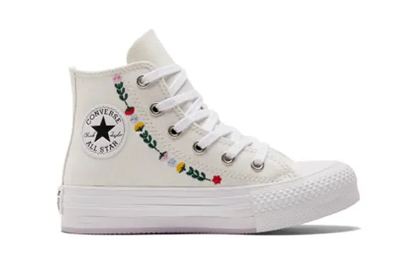 CONVERSE Chuck Taylor All Star Eva Lift Platform High Top Sneakers With Floral Embroidery