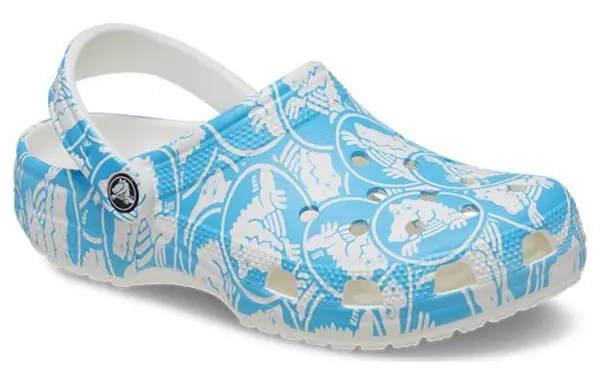 CROCS Classic Duke Print Clogs 'blue White - Blue/white