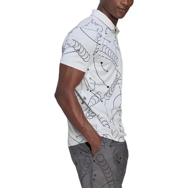 Adidas Club Graphic Tennis Polo Shirt 'white