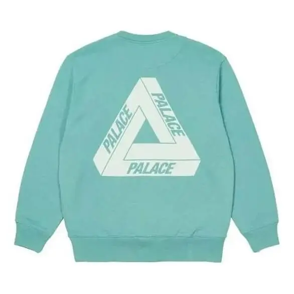 PALACE Fw21 Slub Crewneck Pullover - Teal