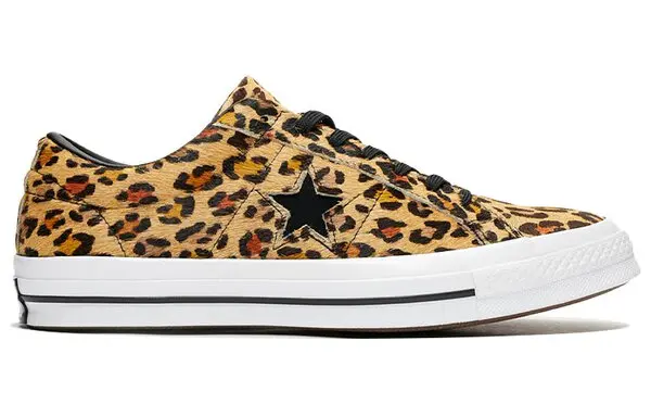 CONVERSE One Star Low Top Cheetah Print Sneakers - Leopardyellow/black