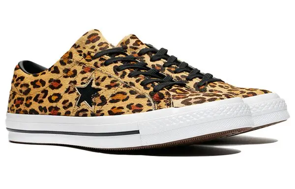 CONVERSE One Star Low Top Cheetah Print Sneakers - Leopardyellow/black