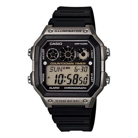 Casio G-shock Digital Watch With Illuminator - Black
