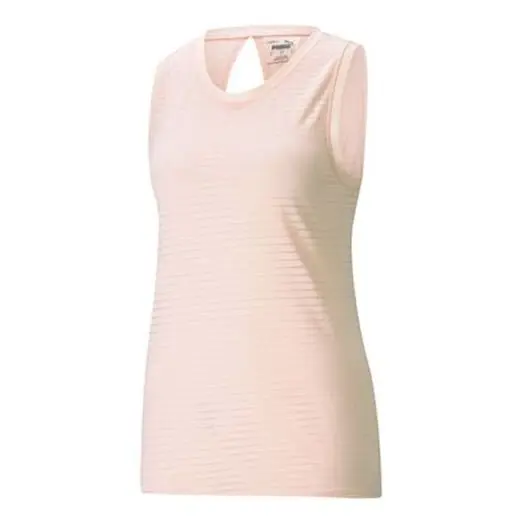 PUMA Studio Burnout Training Tank Top - Pink