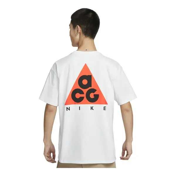 Nike As Df Tee M90 Lbr+hbr Tr T-shirt Asia Sizing 'white Orange - White/orange