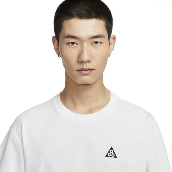 Nike As Df Tee M90 Lbr+hbr Tr T-shirt Asia Sizing 'white Orange - White/orange