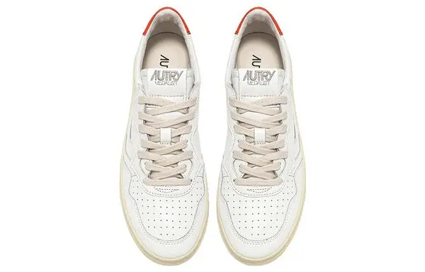 AUTRY Medalist Low Sneakers - White/orange