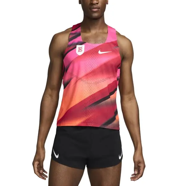 Nike Aeroswift Bowerman Track Club Tank - Red