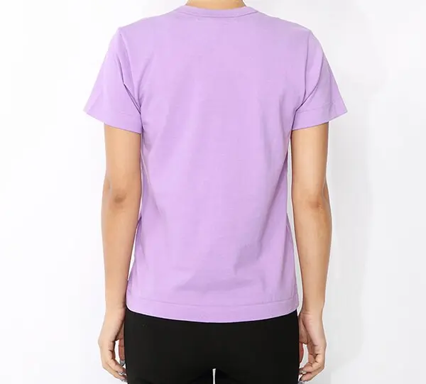 Play Comme Des Garcon Red Heart Logo T-shirt - Purple