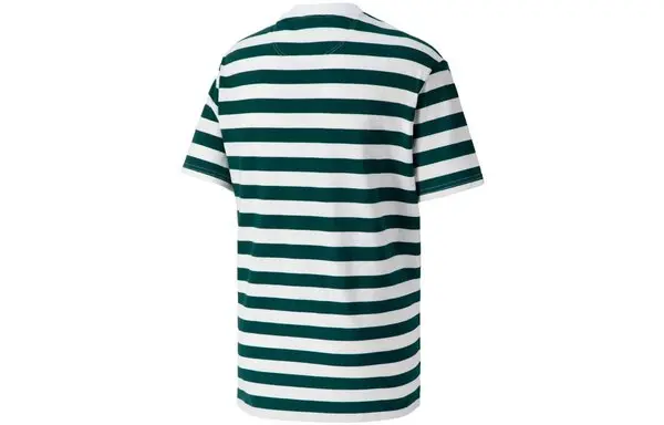 PUMA Mmq Striped T-shirt 'green