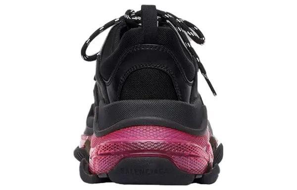 Balenciaga Triple S "clear Sole" Sneakers - Black/pink