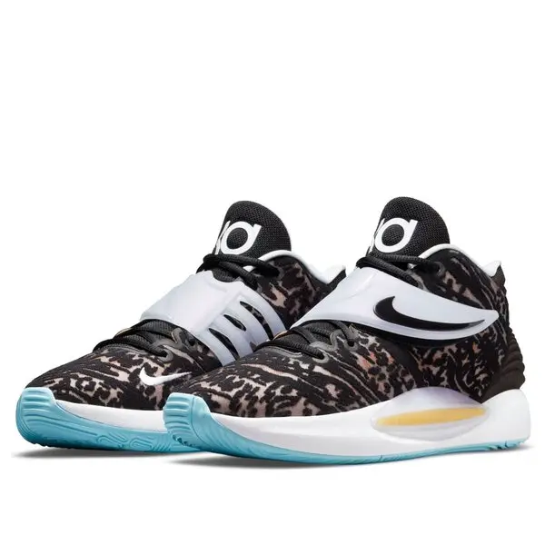 Nike Kd 14 Ep Basketball Sneakers - Black/white/copa