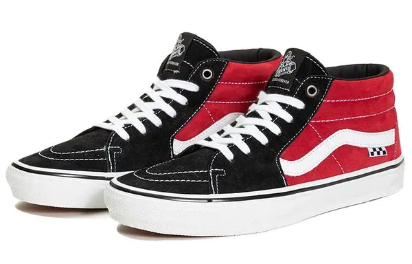 VANS Skate Grosso Mid Sneakers - Red/black