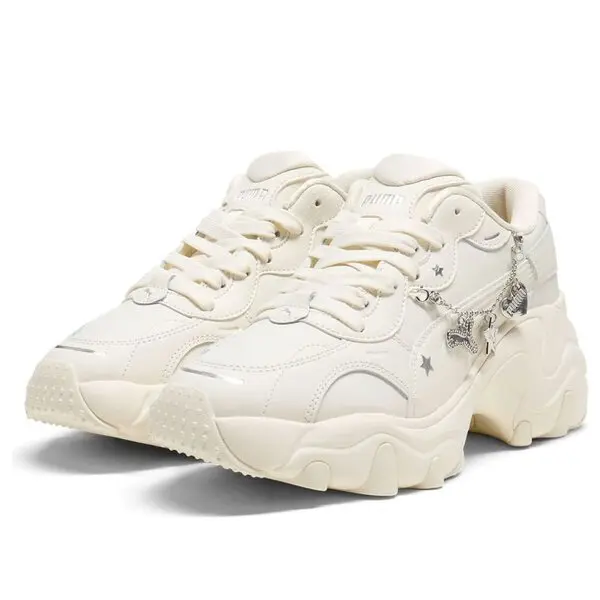 PUMA Pulsar Wedge Chain Sneakers - White