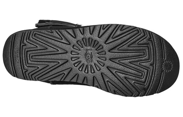 UGG Mini Bailey Graphic Logo Strap Boots - Black